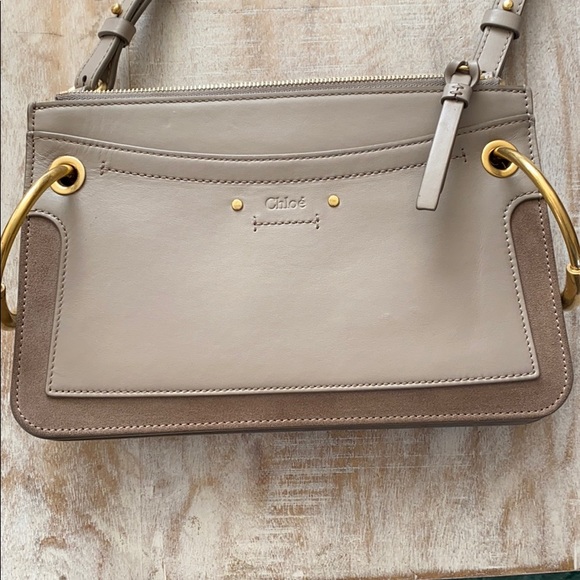 Chloe | Bags | Chloe Roy Mini Leather Crossbody Bag Motty Grey | Poshmark